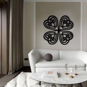 Four Leaf Clover Metal Wall Art, Shamrock Metal Sign, St Patricks Day ...