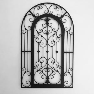 Black Metal Window Wall Art: Porch & Entryway Decor - Etsy