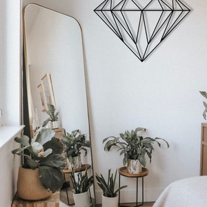 Diamond Metal Wall Art: Modern Geometric Decor - Etsy