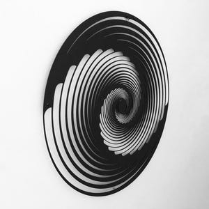Vortex Metal Wall Art: 3D Optical Illusion Decor - Etsy