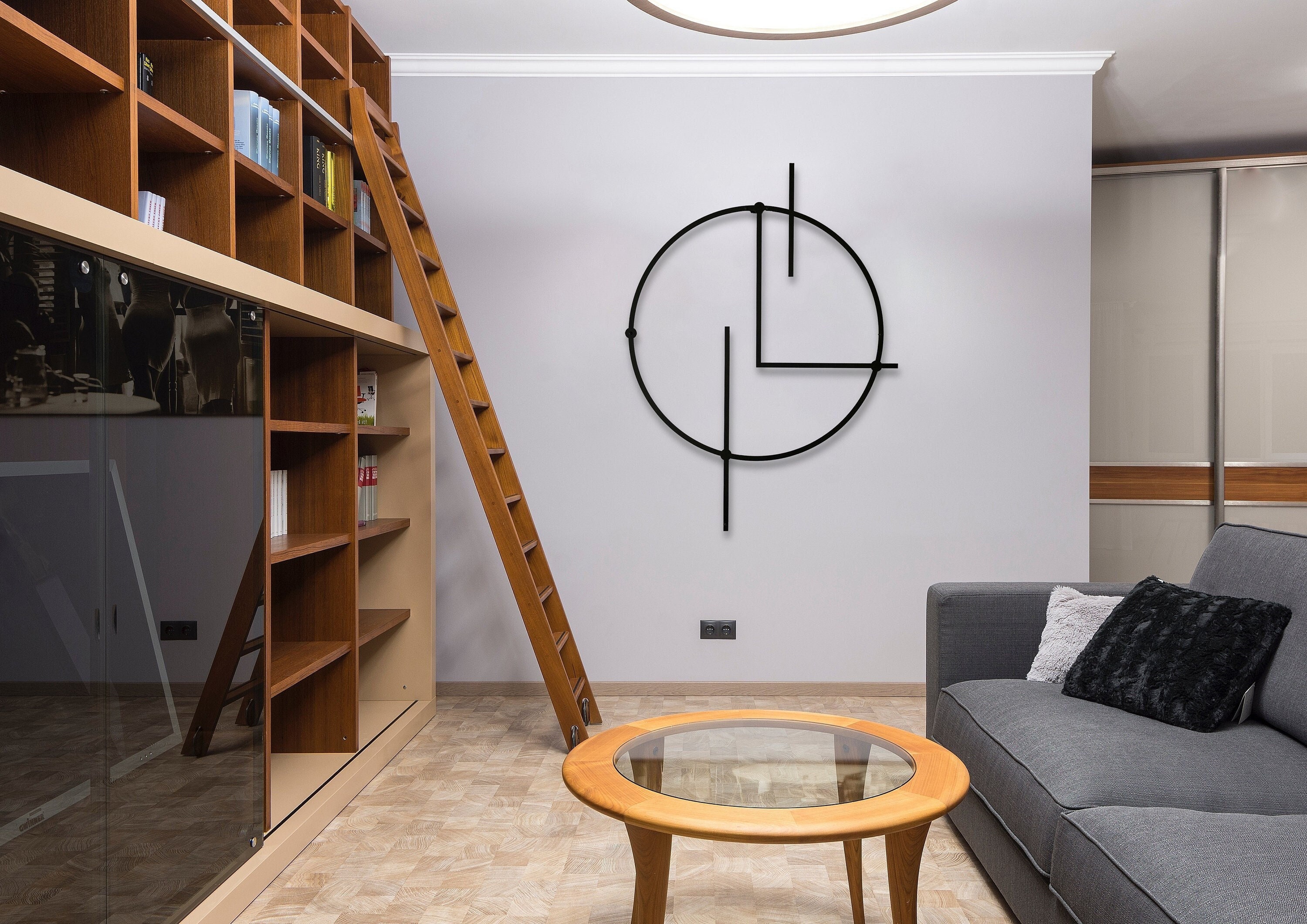 Geometric Lines Metal Wall Art Minimalist Wall Art Premium - Etsy