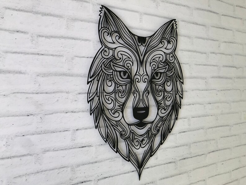 Wolf Metal Wall Art Metal Wolf Head Art Wolf Gifts Metal - Etsy