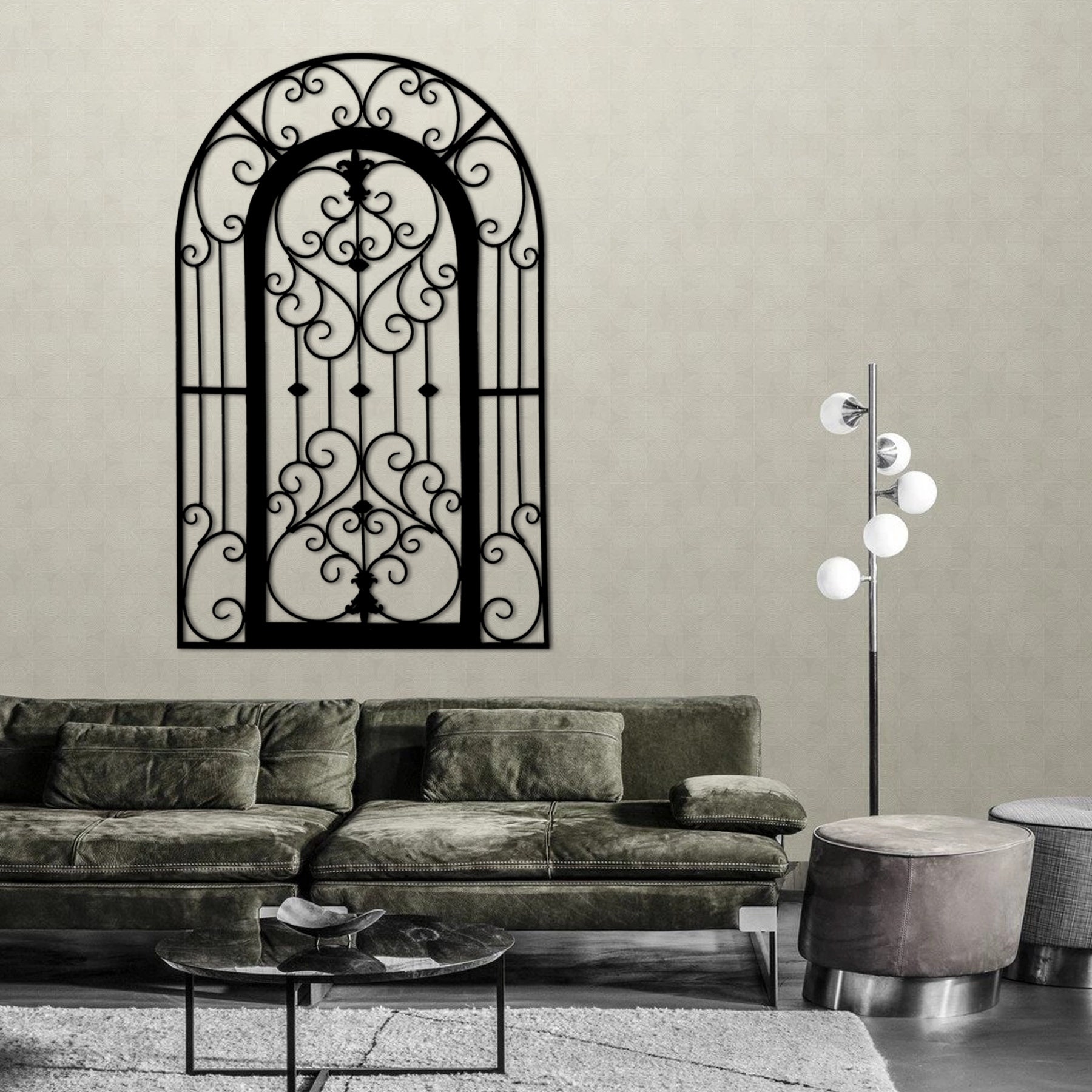 Black Metal Window Wall Art: Porch & Entryway Decor - Etsy