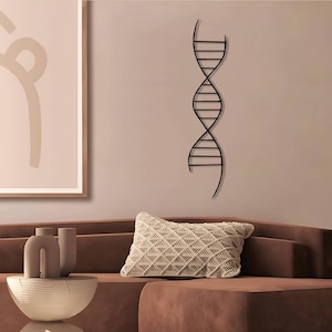 DNA Metal Wall Art, Science Home Decor, Genetic Code Art, Unique ...