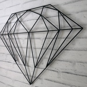 Diamond Metal Wall Art, Diamond Wall Art, Unique Gifts for Her, Diamond ...