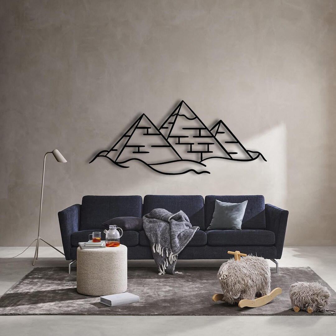 Egypt Pyramids Metal Wall Art: Ancient Design, Travel Gift - Etsy