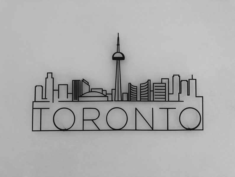 Toronto Metal Wall Art: City Skyline Silhouette Decor - Etsy Canada