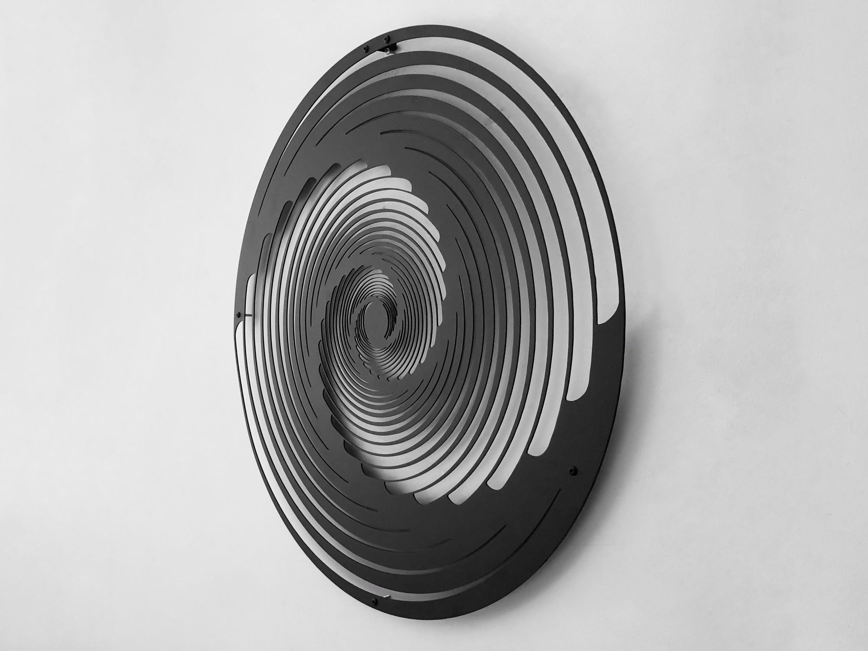 Vortex Metal Wall Art: 3D Optical Illusion Decor - Etsy