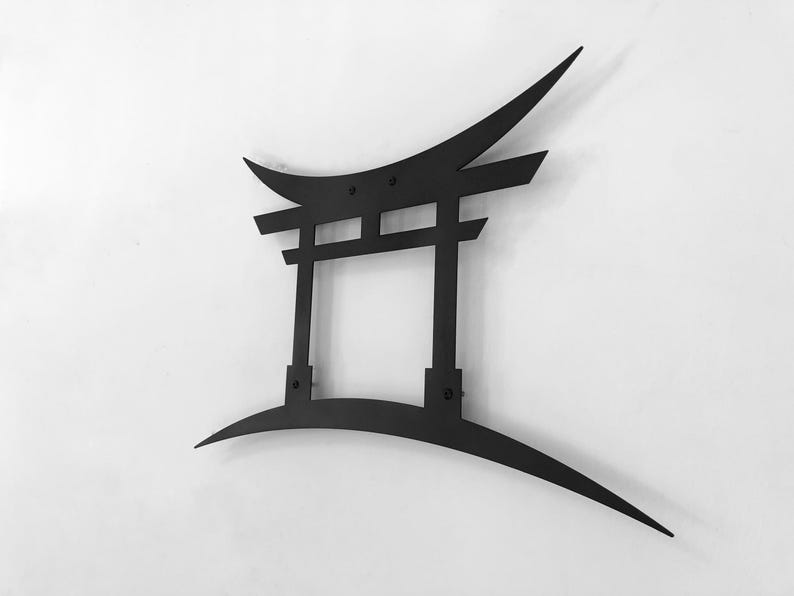 Japanese Torii Gate Metal Wall Art: Asian Home Decor - Etsy