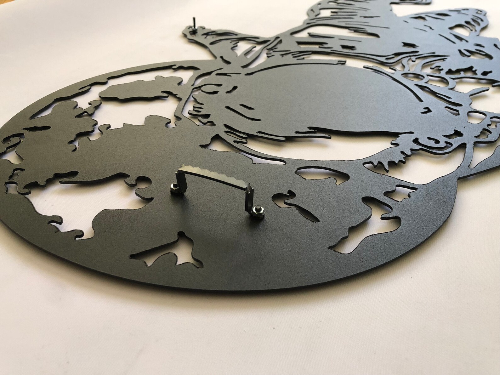 Astronaut and Earth Metal Wall Art Kids Room Decor Metal - Etsy