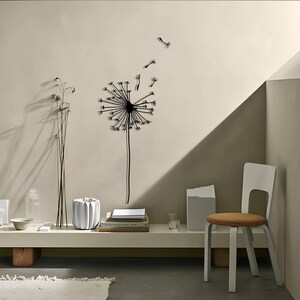 Dandelion Metal Art, Dandelion Flower Metal Wall Decor, Unique Wall ...