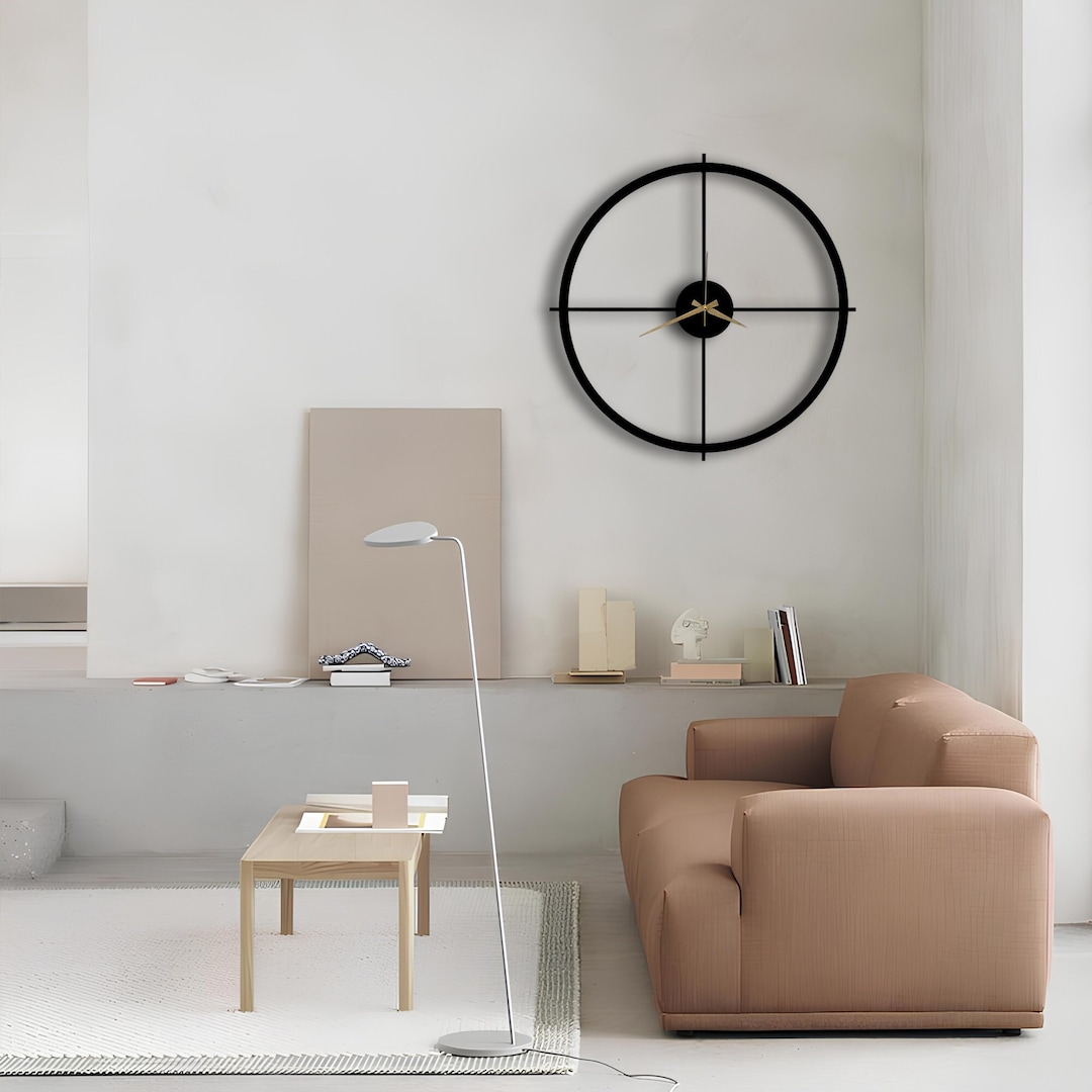 Minimalist Modern Wall Clock, Metal Wall Clock, New Home Gift, Clocks ...