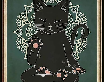 Cat Peace Sign | Etsy