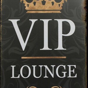 VIP Lounge Vintage Rusty Look Bar Pub Game Room Mancave Poster All ...