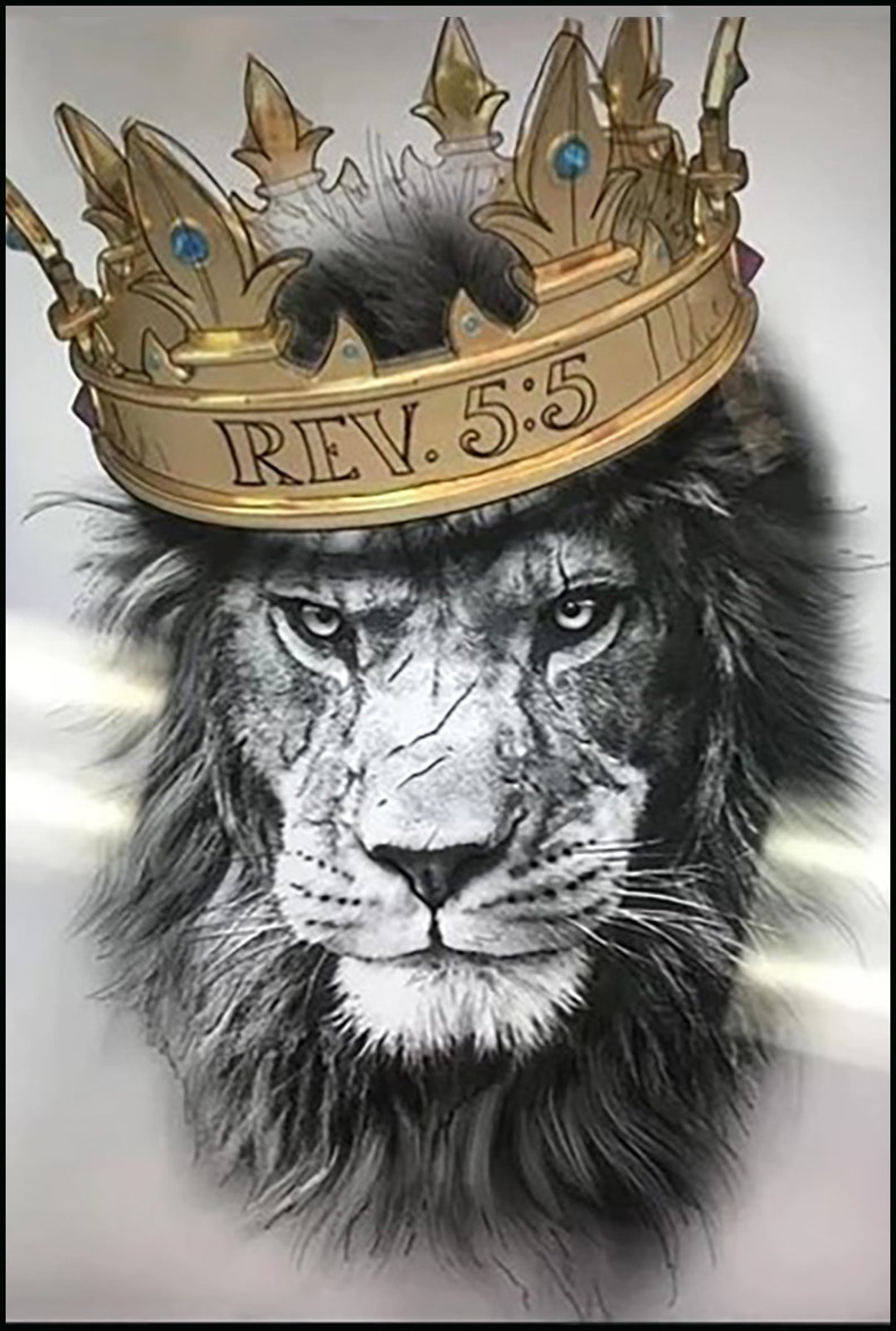 Biblical Christian Metal Poster Sign Lion With Crown Revelations 5:5 - Etsy