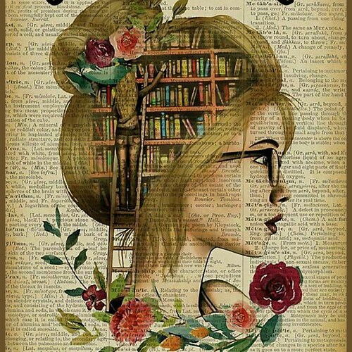 Bibliophile Metal Poster Just A Girl Who Loves Books Wall Art - Etsy