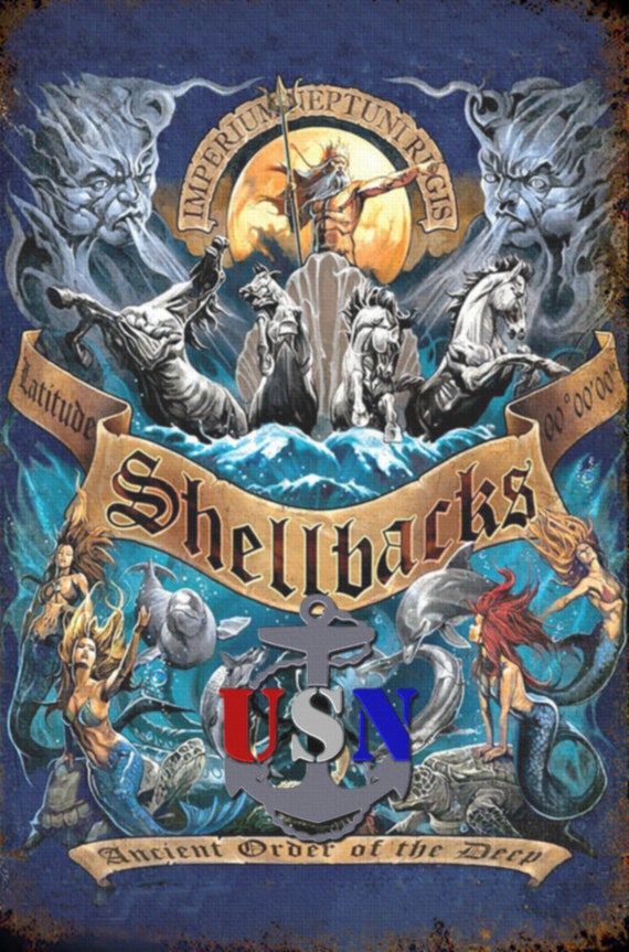 Metal Sign Shellback United States Navy Sailor USN King - Etsy