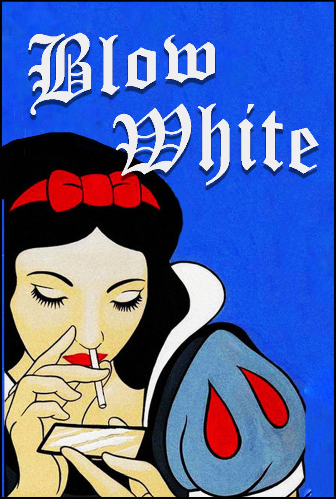 Blow White Spoof Novelty Cocaine Theme Metal Poster Sign 12 X 8 Inches ...