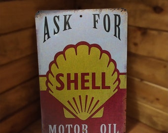 Shell Motor Oil Sign - Etsy