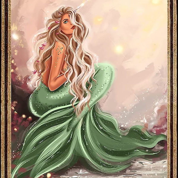 Mermaid Metal Art - Etsy