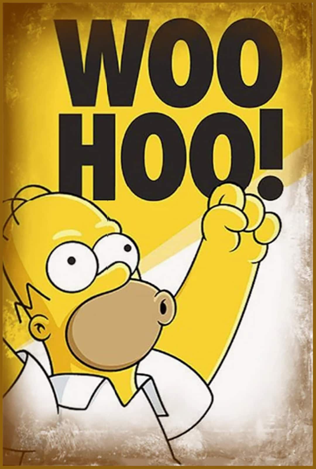 Woo Hoo Homer Simpson Vintage Style Metal Poster Tin Sign - Etsy
