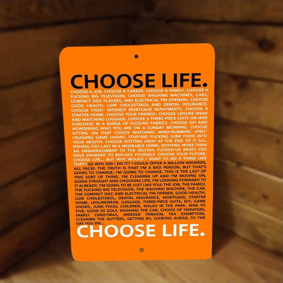 Trainspotting Choose Life