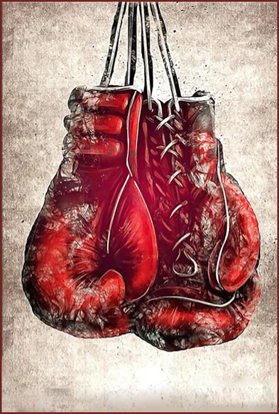 Boxing Gloves Wall Art Metal Poster - Etsy