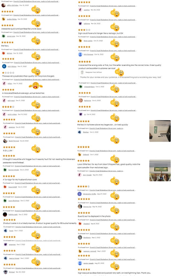 Shakedown Street Sign