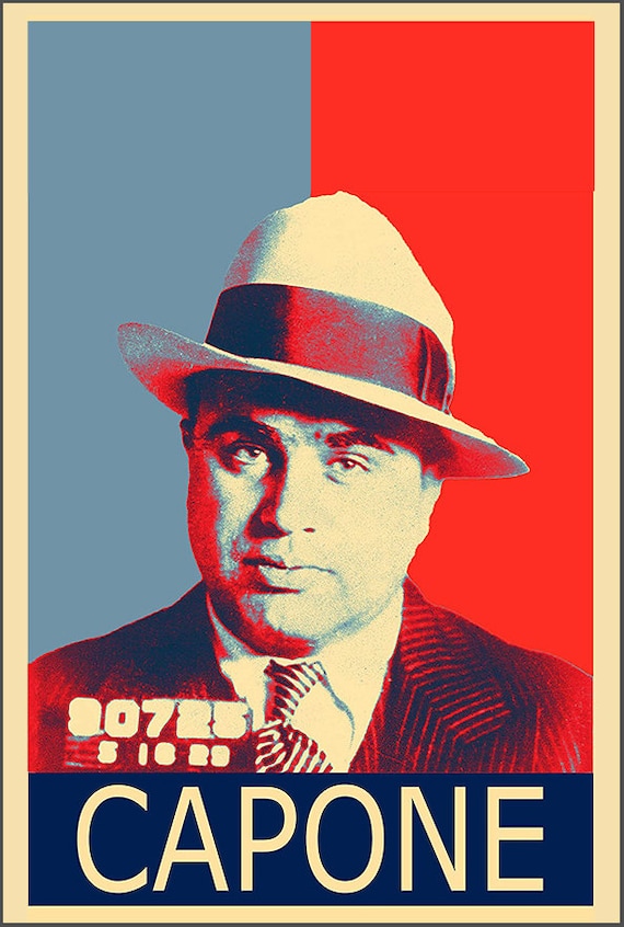 Al Capone Gangster Hope Poster Metal Sign 12 X 8 - Etsy