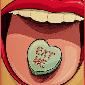 Eat Me Candy Heart Art Work Metal Poster Sign 12 X 8 Inches - Etsy