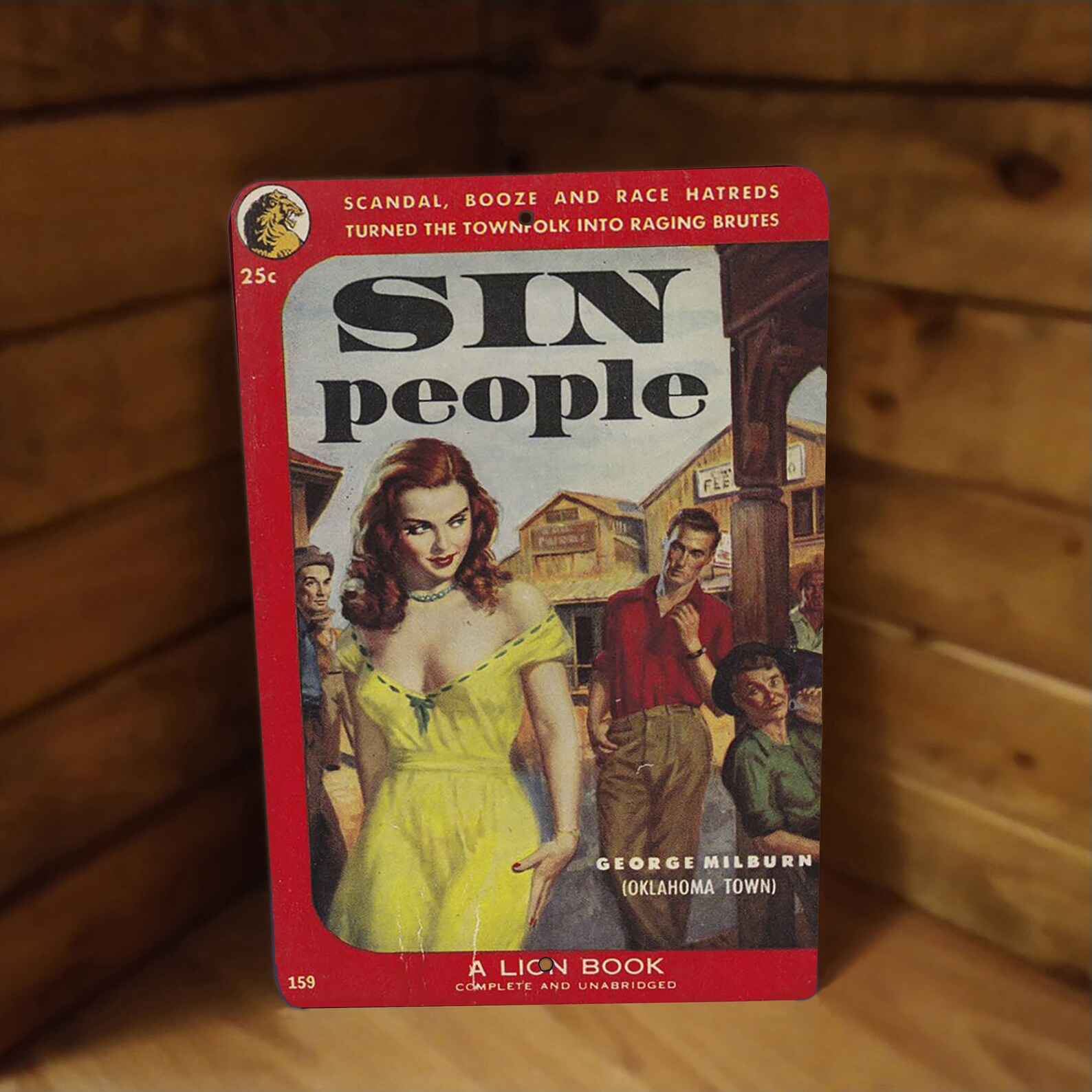 Sin People 1953 Pulp Cover Art Metal Sign Wall Hanger 12 X 8 - Etsy