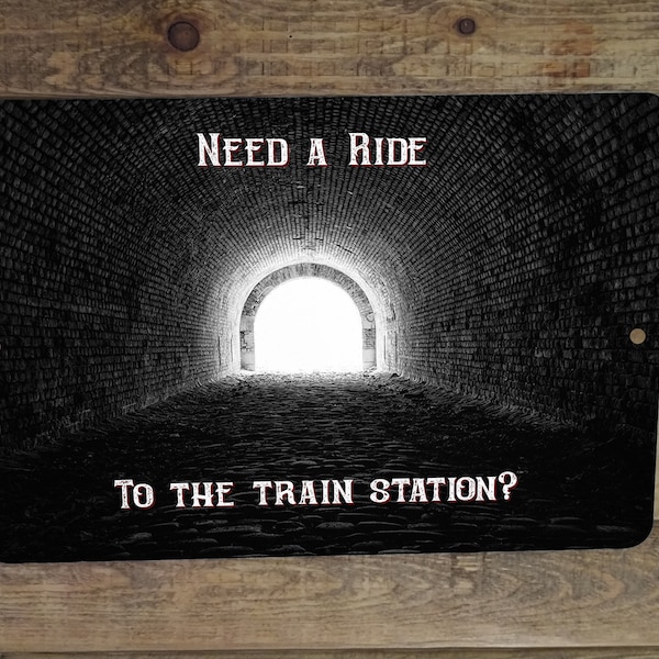 Metal Train Station Sign - Etsy