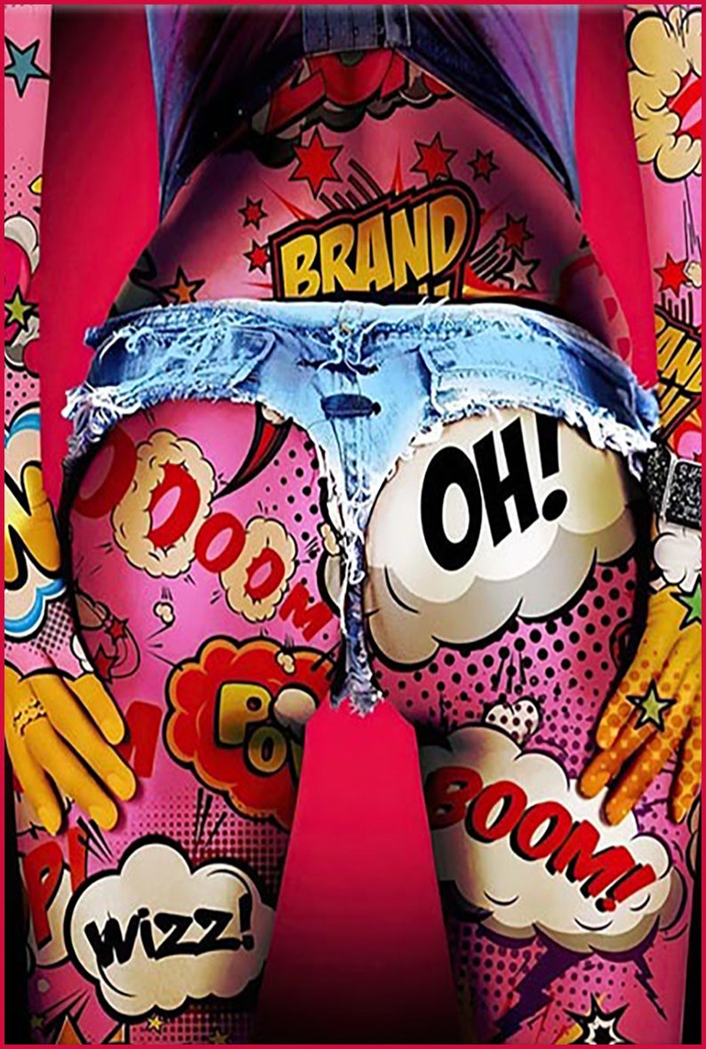 Daisy Dukes Comic Pop Art Cat Suit Metal Sign - Etsy