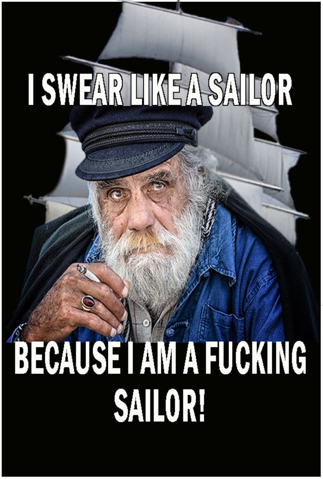 Tin Sign Sailorman I Swear Like a Sailor Because I Am a F'n Sailor ...