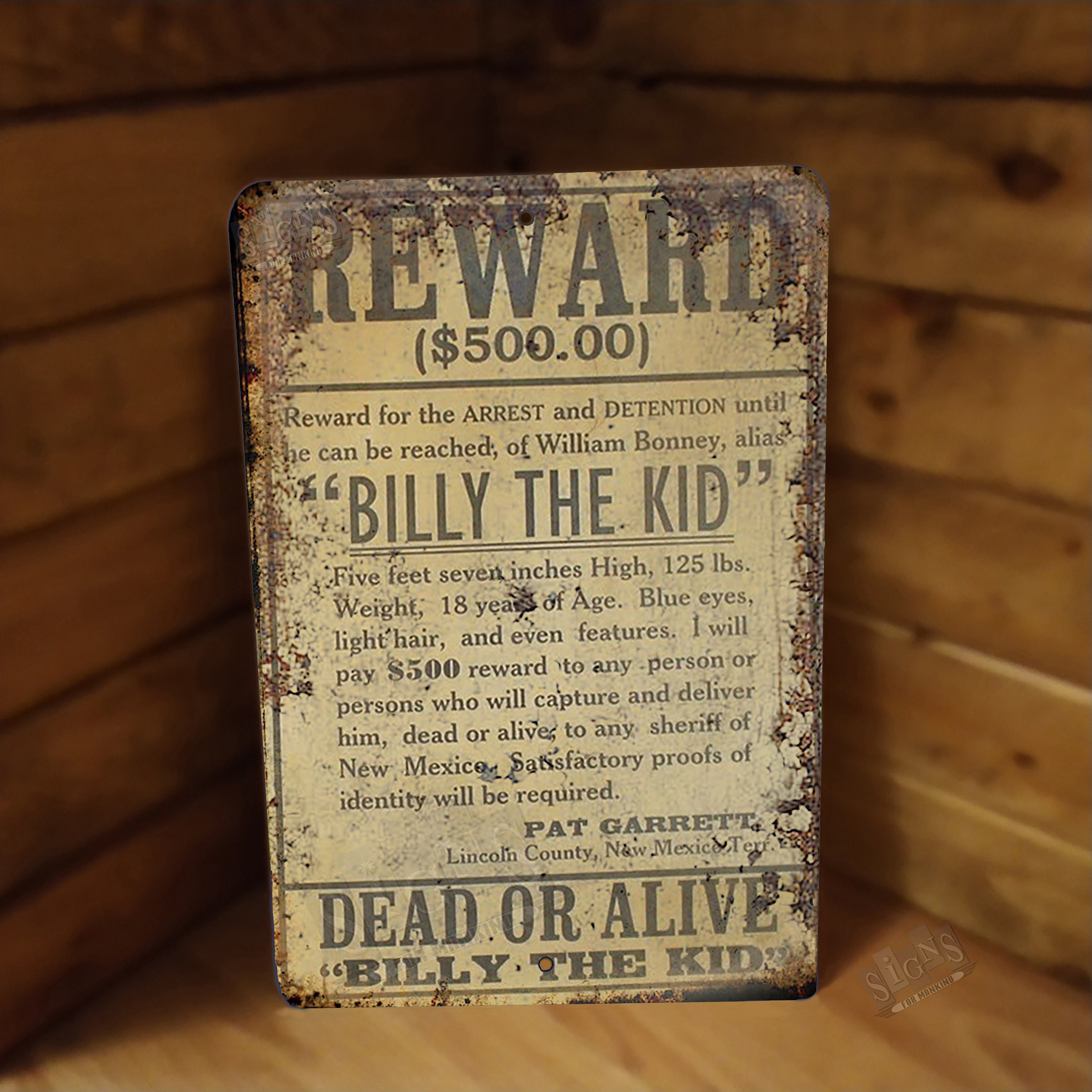 Authentic Billy The Kid Wanted Poster