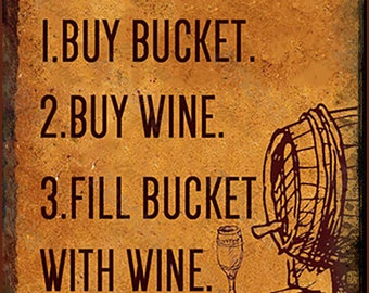 Bucket List Metal Bucket - Etsy