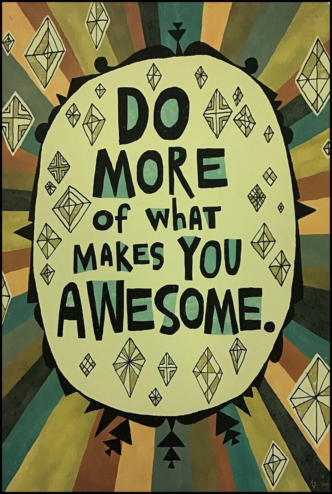 Wall Art Do What Makes You Awesome Inspirational Poster Metal Sign - Etsy