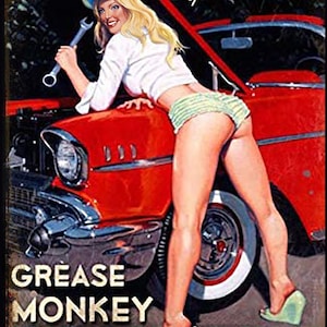 Grease Monkey Garage Blonde Pinup Girl Garage Sign - Etsy