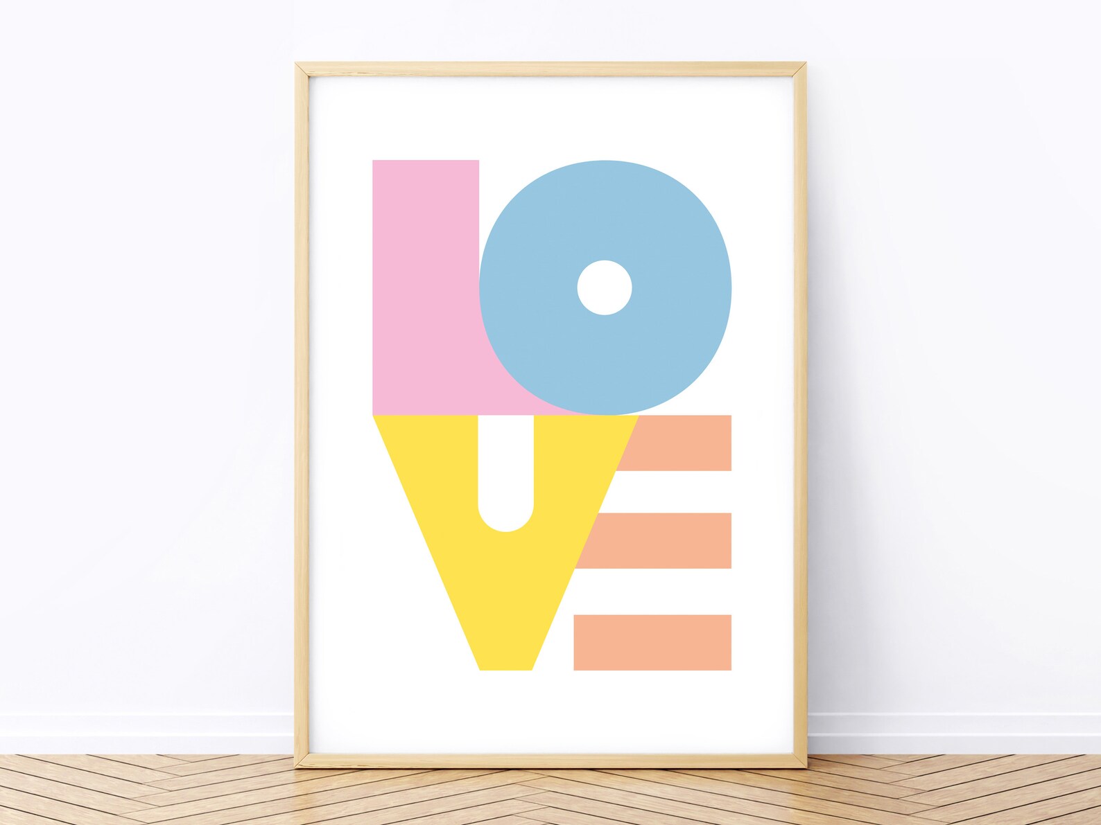 Printable Love Print, Modern Typography Art Poster, Boho Love Word Wall ...