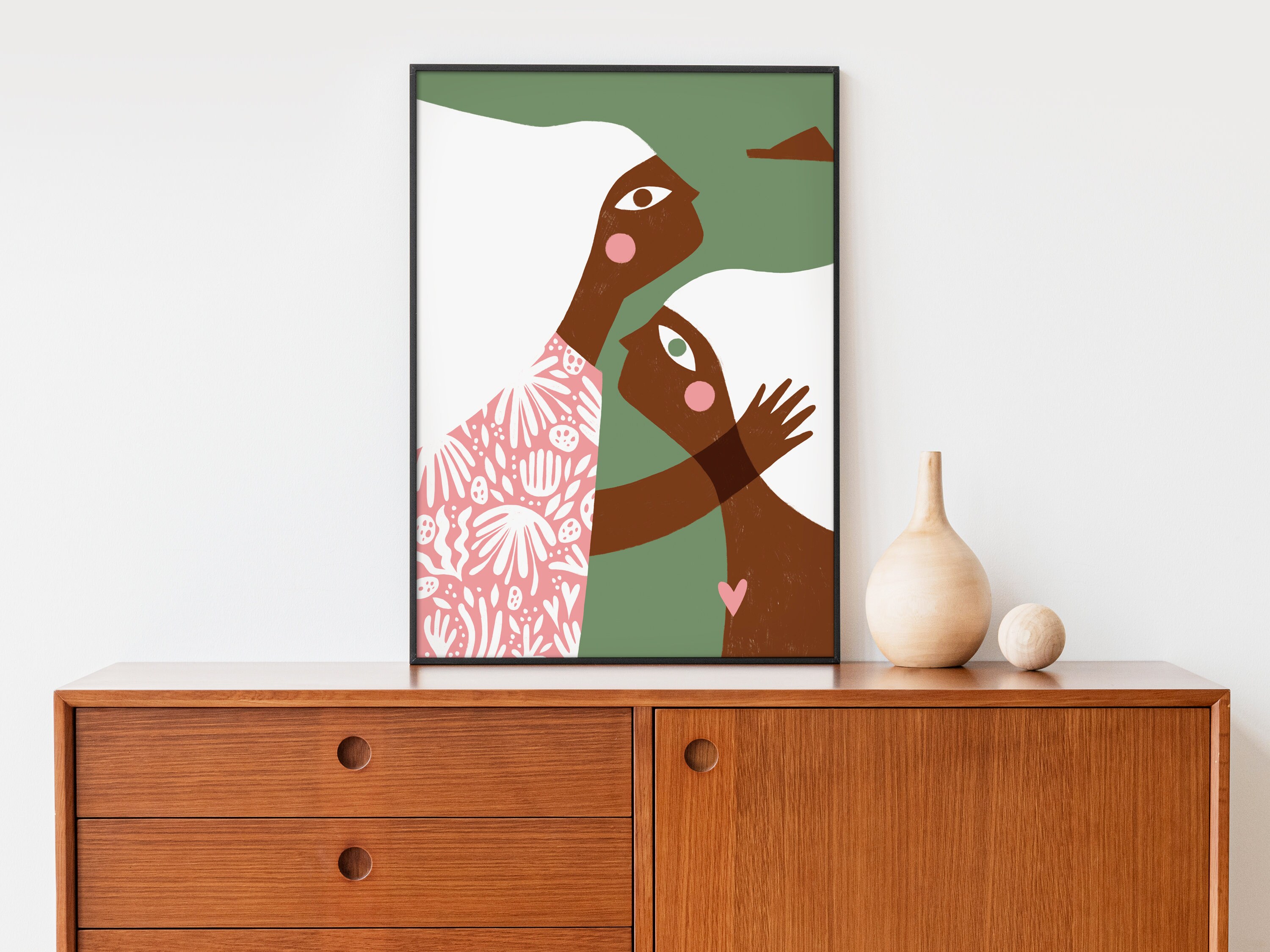 Women Illustration Printable Poster, Woman Feminist Print, Boho Girl ...