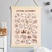 Animal Alphabet Print, Pastel ABC Poster, Kids Room Printable Wall Art ...