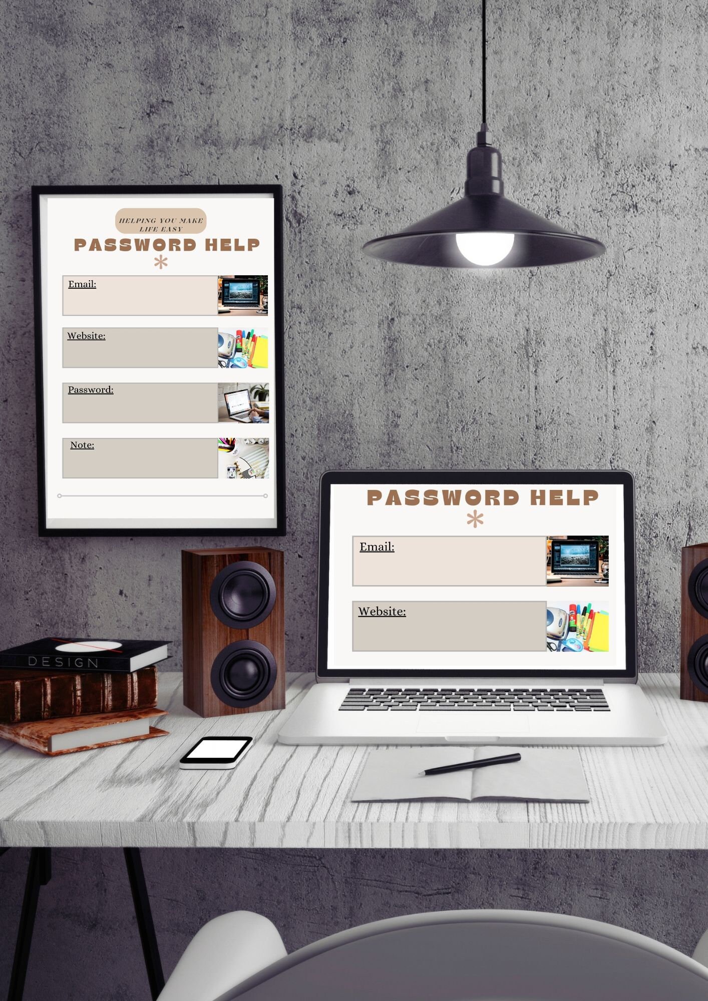 Password Tracker Printable Password Log Password Keeper Password ...