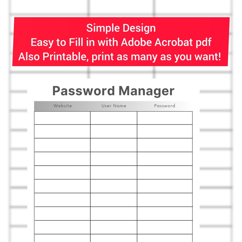 Password Tracker Password Log Password Keeper Password Organizer ...
