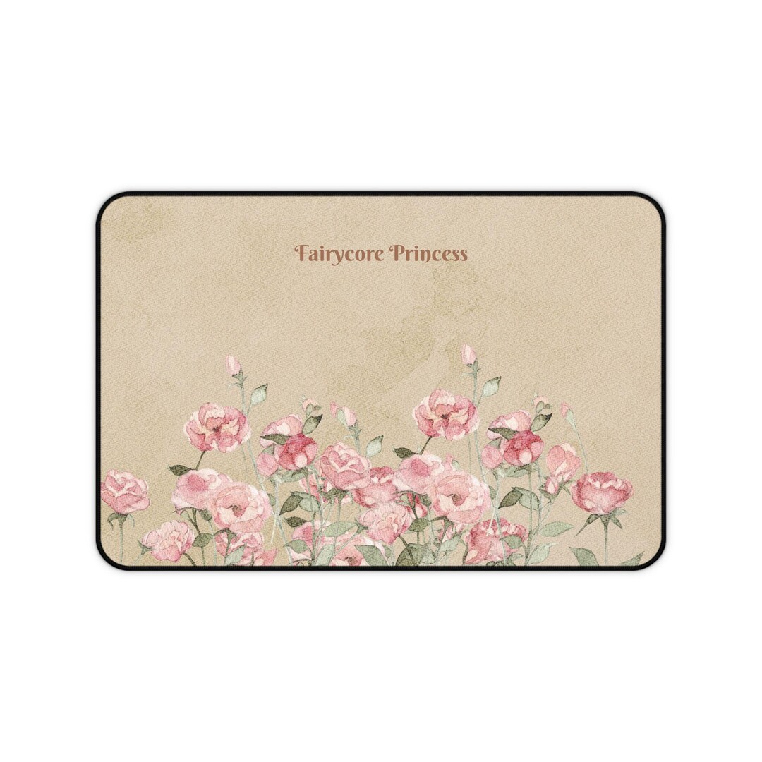 Fairycore Princess Desk Mat, Aesthetic Office Decor, Cute Workspace ...