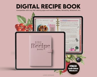 Recipe Book Meal Planner Recipe Journal Digital Cookbook for iPad ...