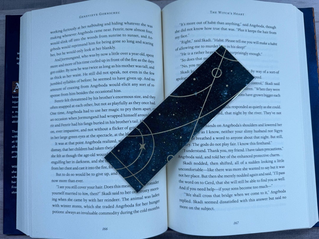 Geometric Starry Sky Bookmark Night Sky Bookmark Bookish Gift Reader ...