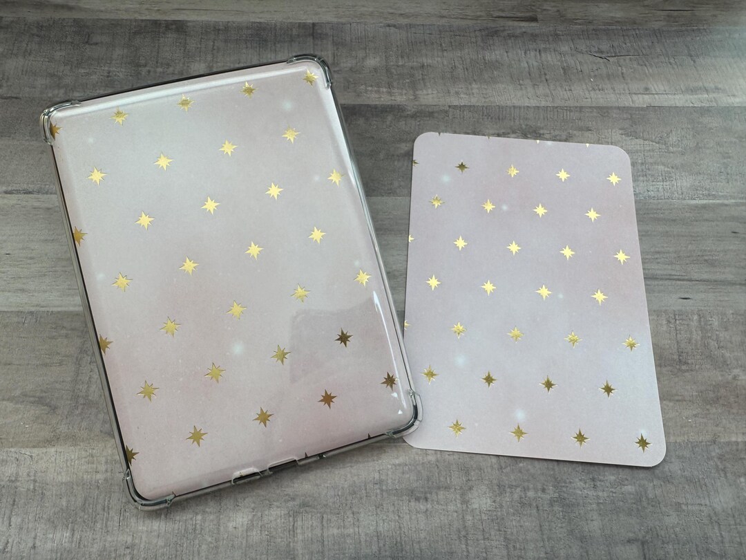 Pink Sky With Gold Stars Kindle Paperwhite Clear Case Insert | Romance ...
