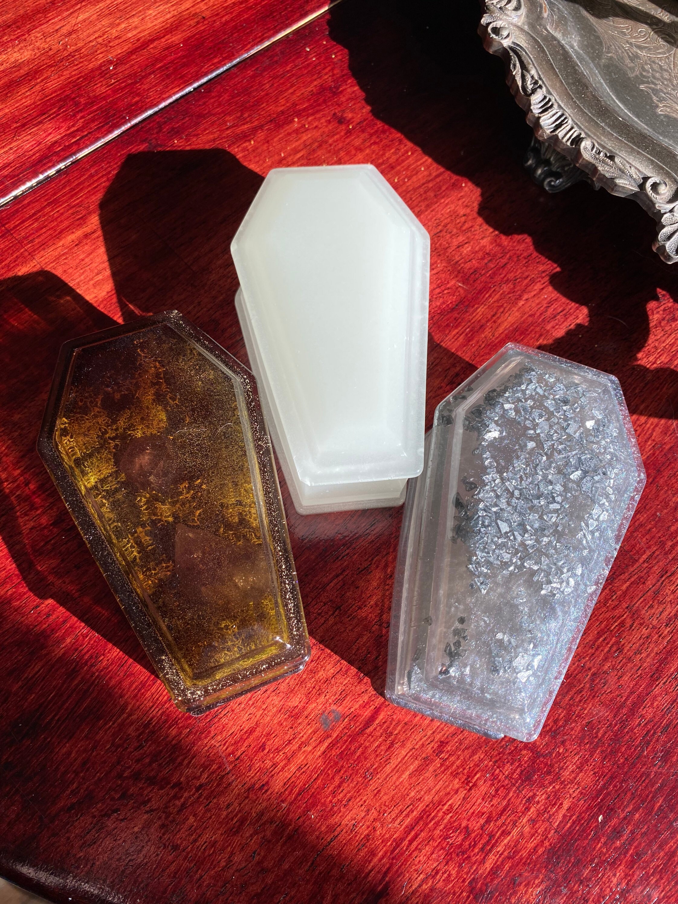 Coffin Trinket Box/ Resin Coffin/ Coffin Jewelry Holder/ Custom Color ...