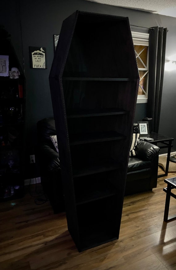 Coffin Bookshelf/ 6ft Coffin Shelf/ Life-size Coffin Bookcase/ - Etsy
