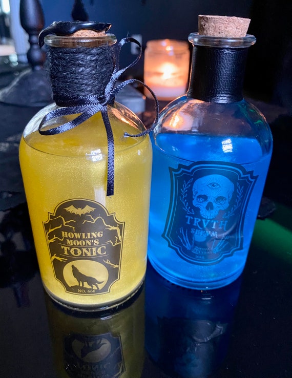 Art & Collectibles Color Changing Magic Potion Apothecary Potion Bottle ...